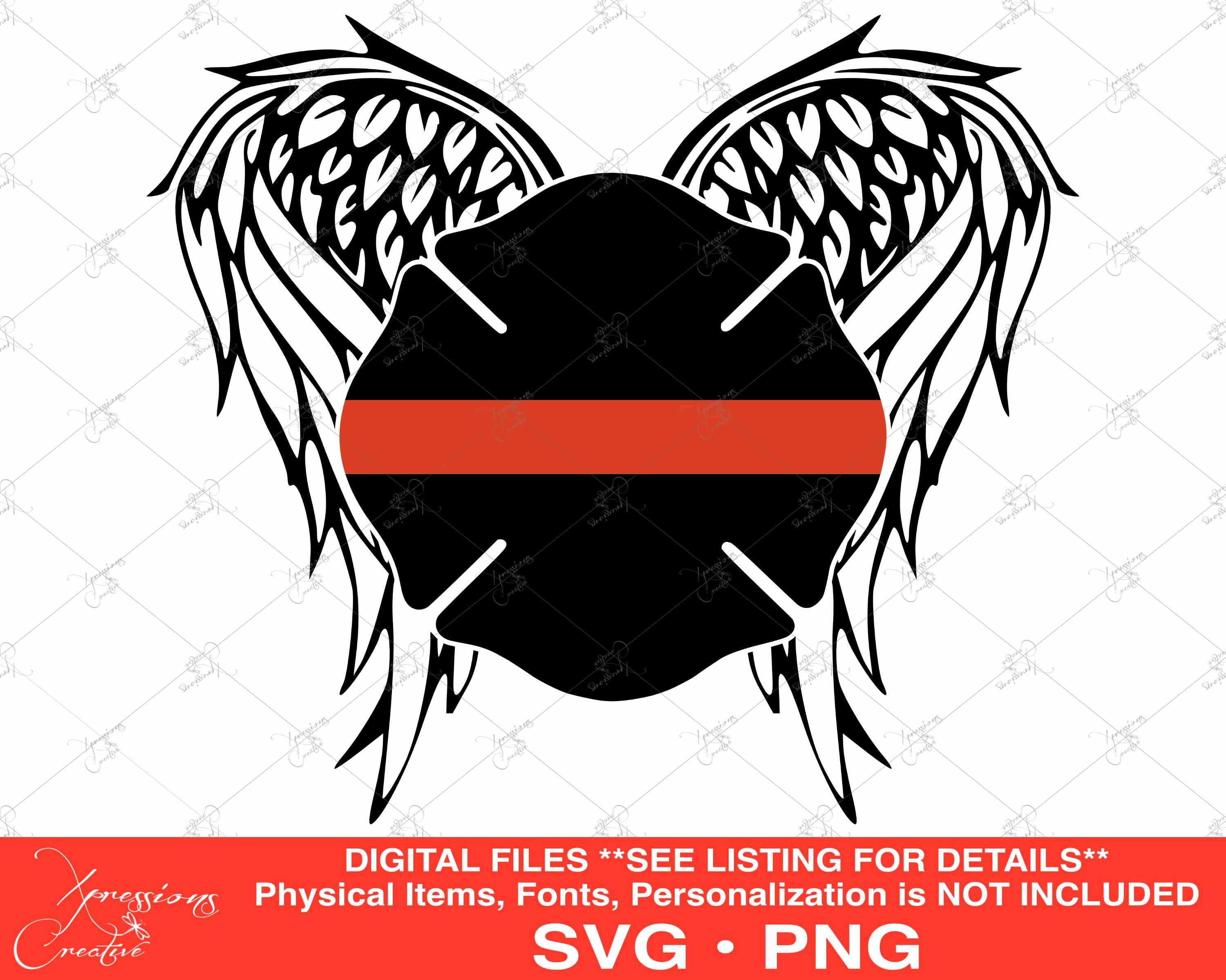 Firefighter SVG, Fallen Firefighter Svg, Red Band Maltese Cross ...