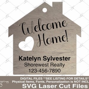 Realtor Laser Keychain Svg, Realtor Closing Gift, Real Estate Svg ...