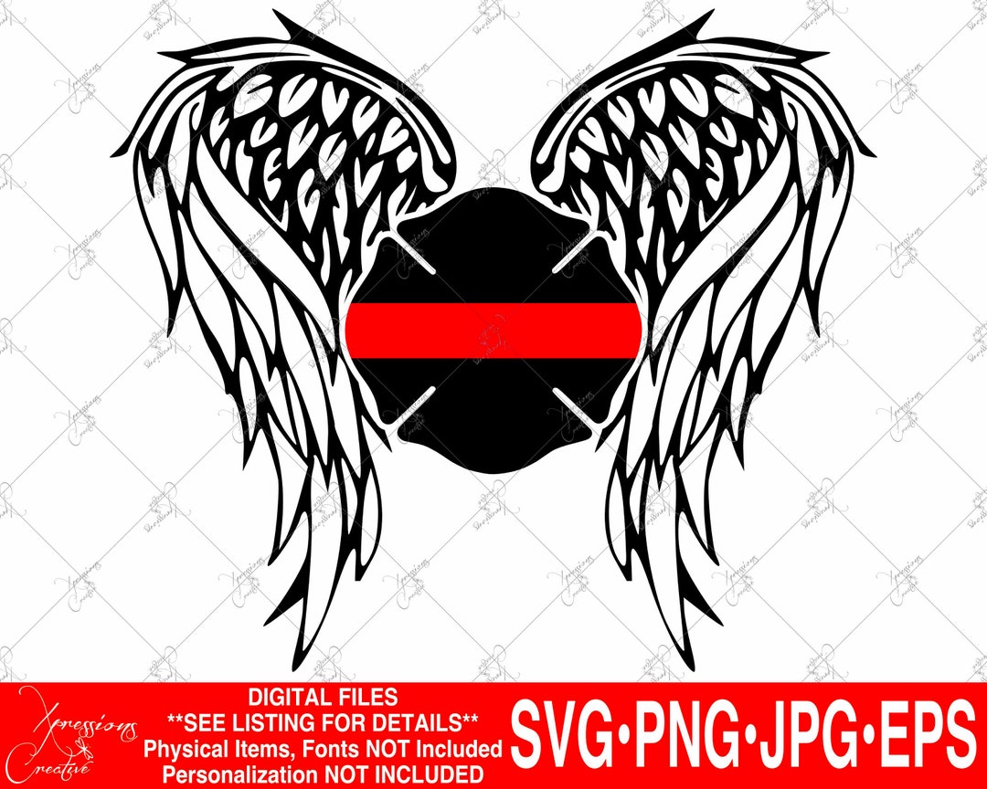 Firefighter SVG, Fallen Firefighter Svg, Red Band Maltese Cross ...