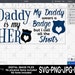 Police SVG, Baby Girl Svg, Thin Blue Line SVG, Daddy Hero SVG, Baby Boy ...