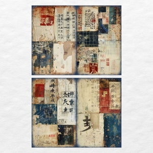 Chinese Theme Junk Journal Page, Vintage China Scenery Printable ...