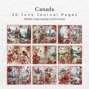Canadiana Scrapbook Collection - Vintage Canada Digital Journal Pages ...