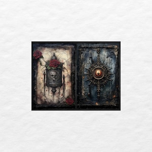 Book of Shadows Junk Journal Pages Mystic Dark Witch Magical ...