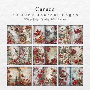 Canadiana Scrapbook Collection - Vintage Canada Digital Journal Pages ...