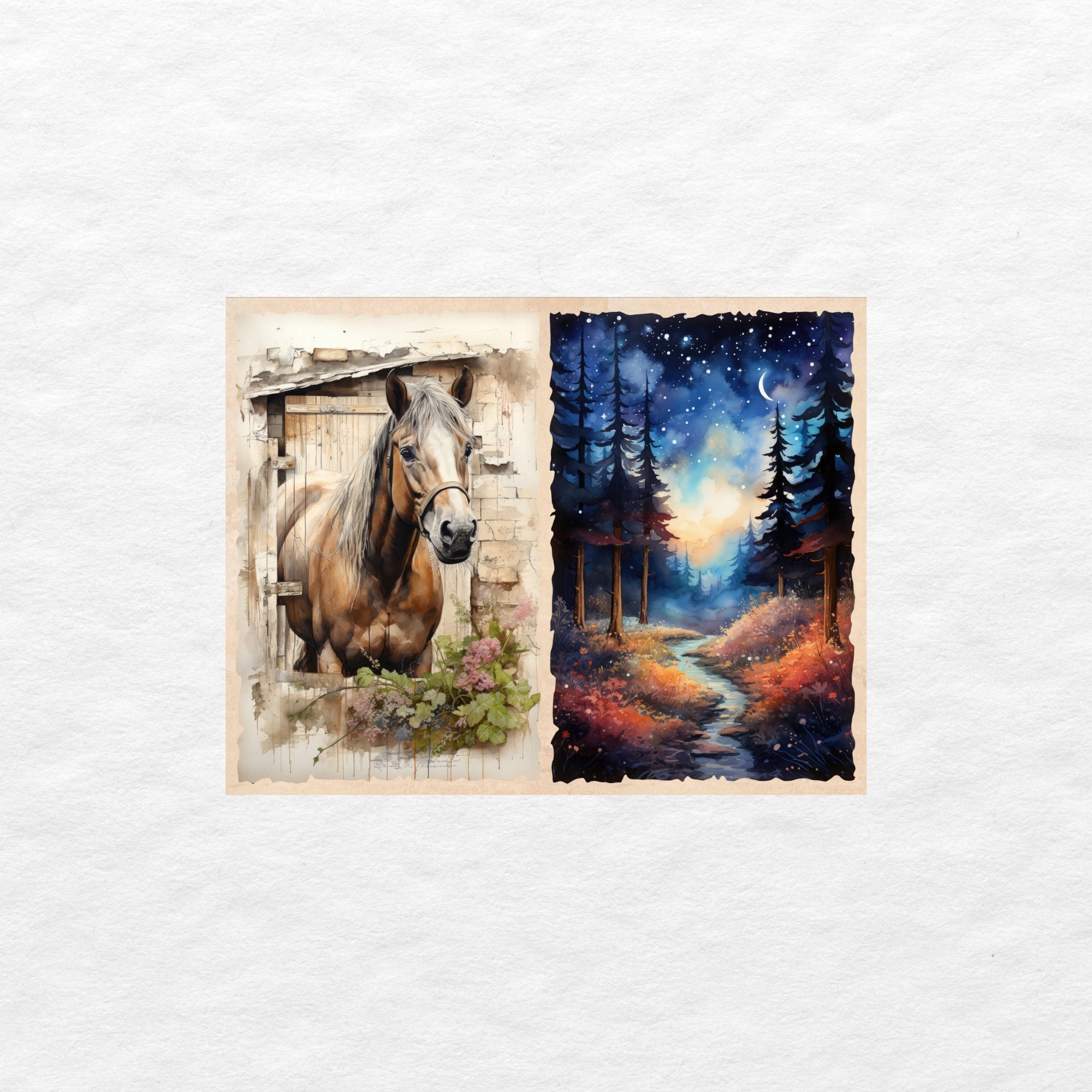 Farmhouse Junk Journal Kit, Rustic Journal Pages, Printable Vintage ...