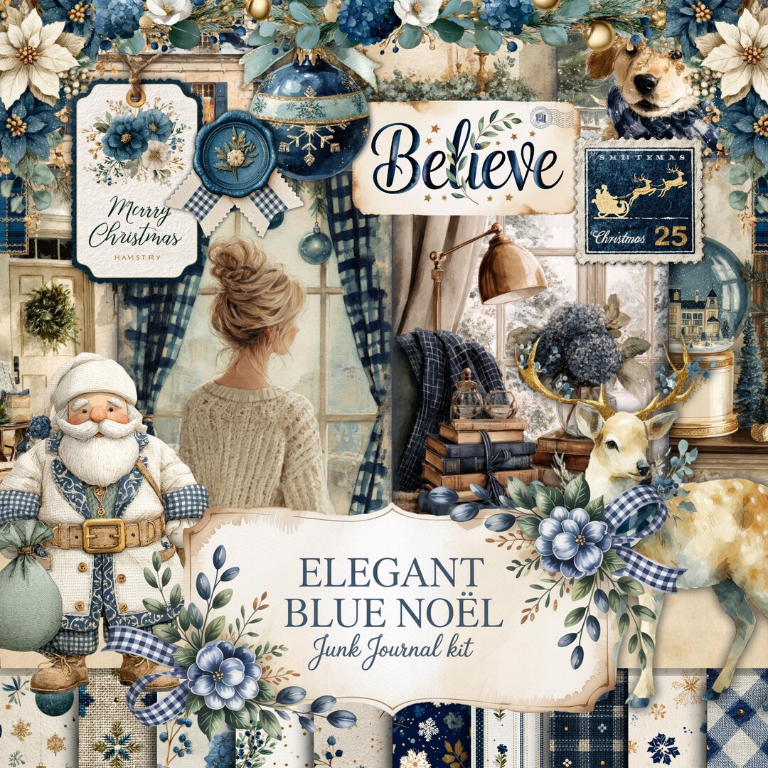 Cozy Winter Junk Journal Kit | Printable Winter Digital Papers ...