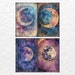 Celestial Moon Junk Journal Pages, Digital Scrapbook Paper Kit, Vintage ...