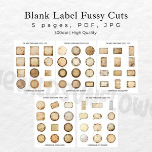 Vintage Labels Digital, Distressed Numbers, Labels, Ephemera, Junk ...