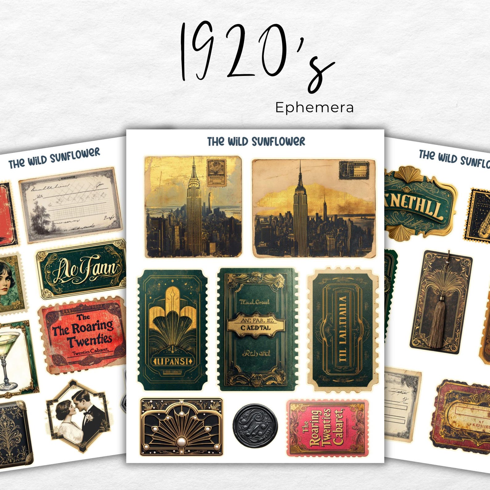 Vintage Retro Junk Journal, Retro Girl Pages, Retro Junk Journal , 1920 ...