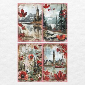 Canadiana Scrapbook Collection - Vintage Canada Digital Journal Pages ...