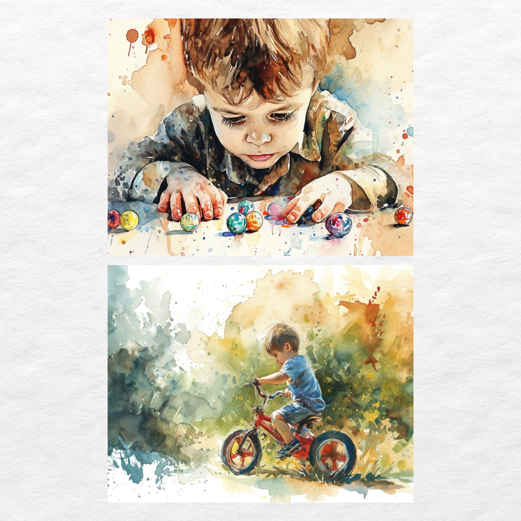 Little Boy Junk Journal Pages, Full Page Junk Journal Kit, Digital ...