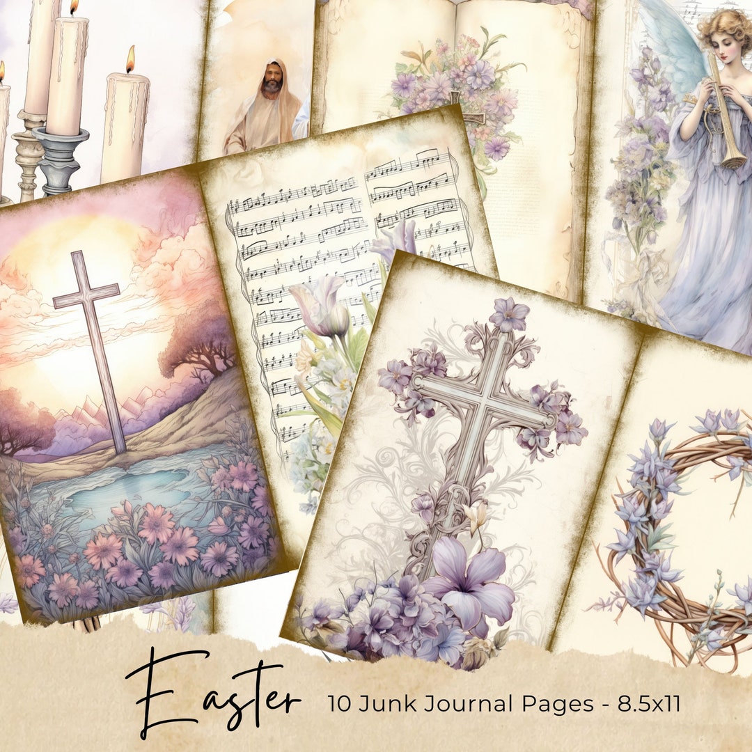 Easter Junk Journal Kit, Bunny Junk Journal, Rabbit, Journal Pages ...