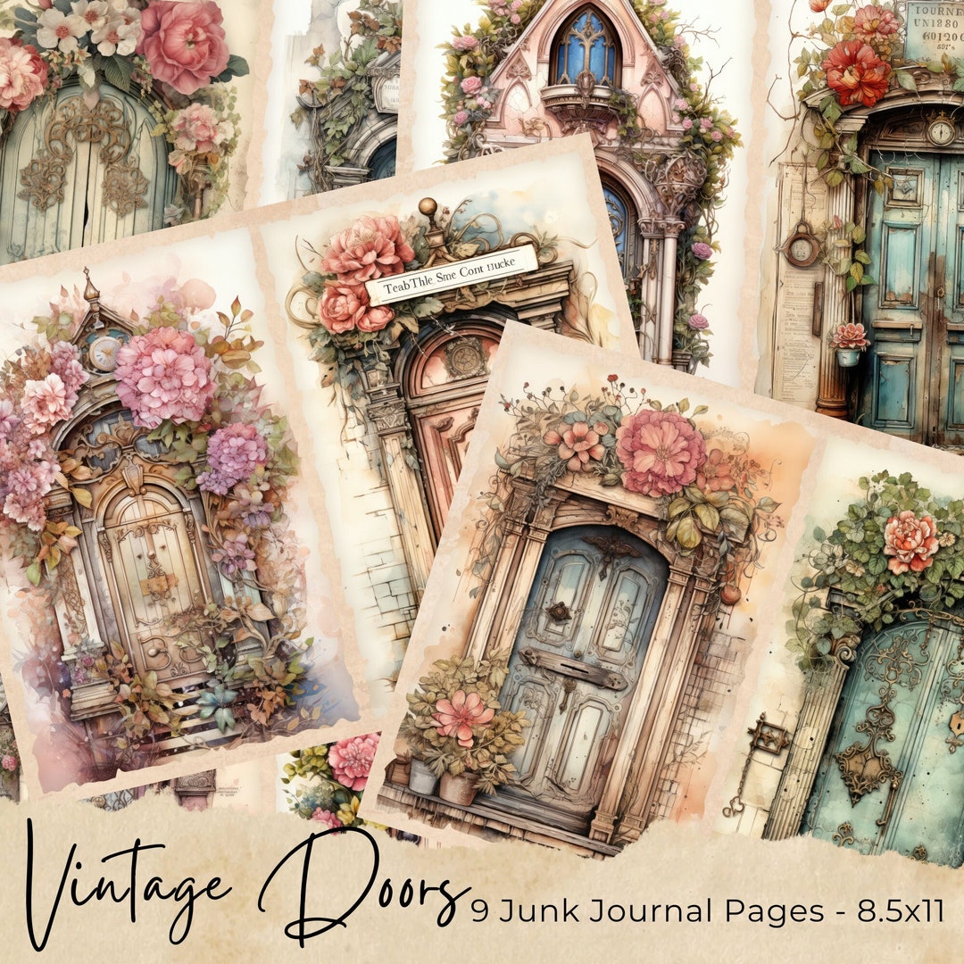 Shabby, Doors, Wood, Junk Journal, Door, Open, Gift, Card, Cover ...