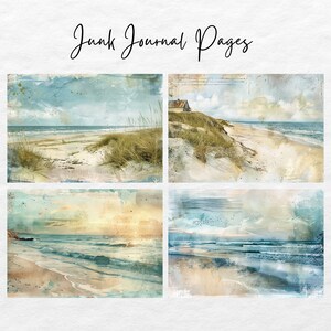 Ocean Junk Journal Kit Blue Junk Journal Supplies Tags Sea Nautical ...