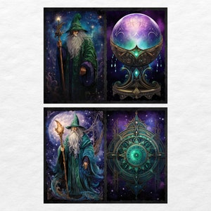 Wizard Junk Journal Kit, Witchcraft Journal Pages, Wizardry Junk ...