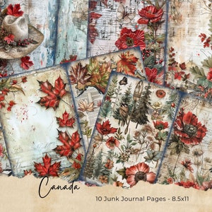 Canadiana Scrapbook Collection - Vintage Canada Digital Journal Pages ...