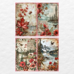 Canadiana Scrapbook Collection - Vintage Canada Digital Journal Pages ...