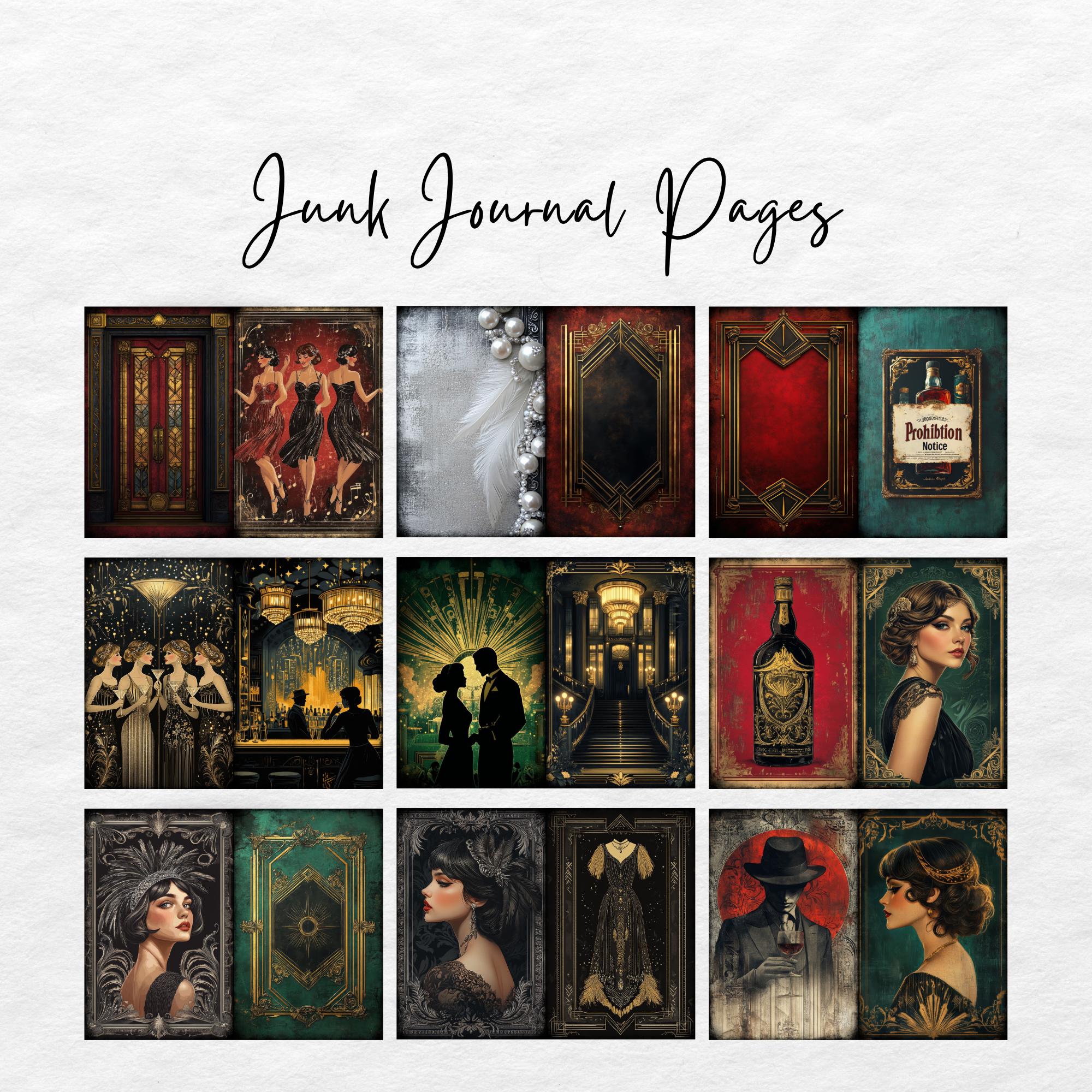 Vintage Retro Junk Journal, Retro Girl Pages, Retro Junk Journal , 1920 ...