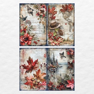Canadiana Scrapbook Collection Vintage Canada Digital Journal Pages ...