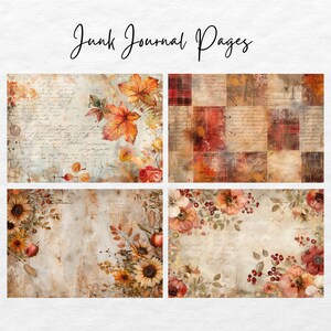 Fall Junk Journal Kit Autumn Junk Journal Ephemera Printable Tags ...
