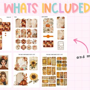 Fall Junk Journal Kit Autumn Junk Journal Ephemera Printable Tags ...