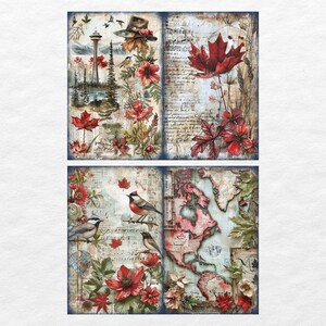 Canadiana Scrapbook Collection - Vintage Canada Digital Journal Pages ...