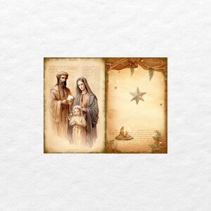 Christmas Nativity Junk Journal Kit, Nativity Junk Journal, Baby Jesus ...