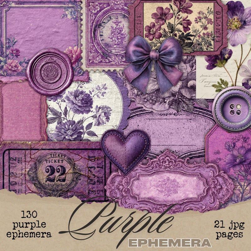 Purple Small Journal - Etsy