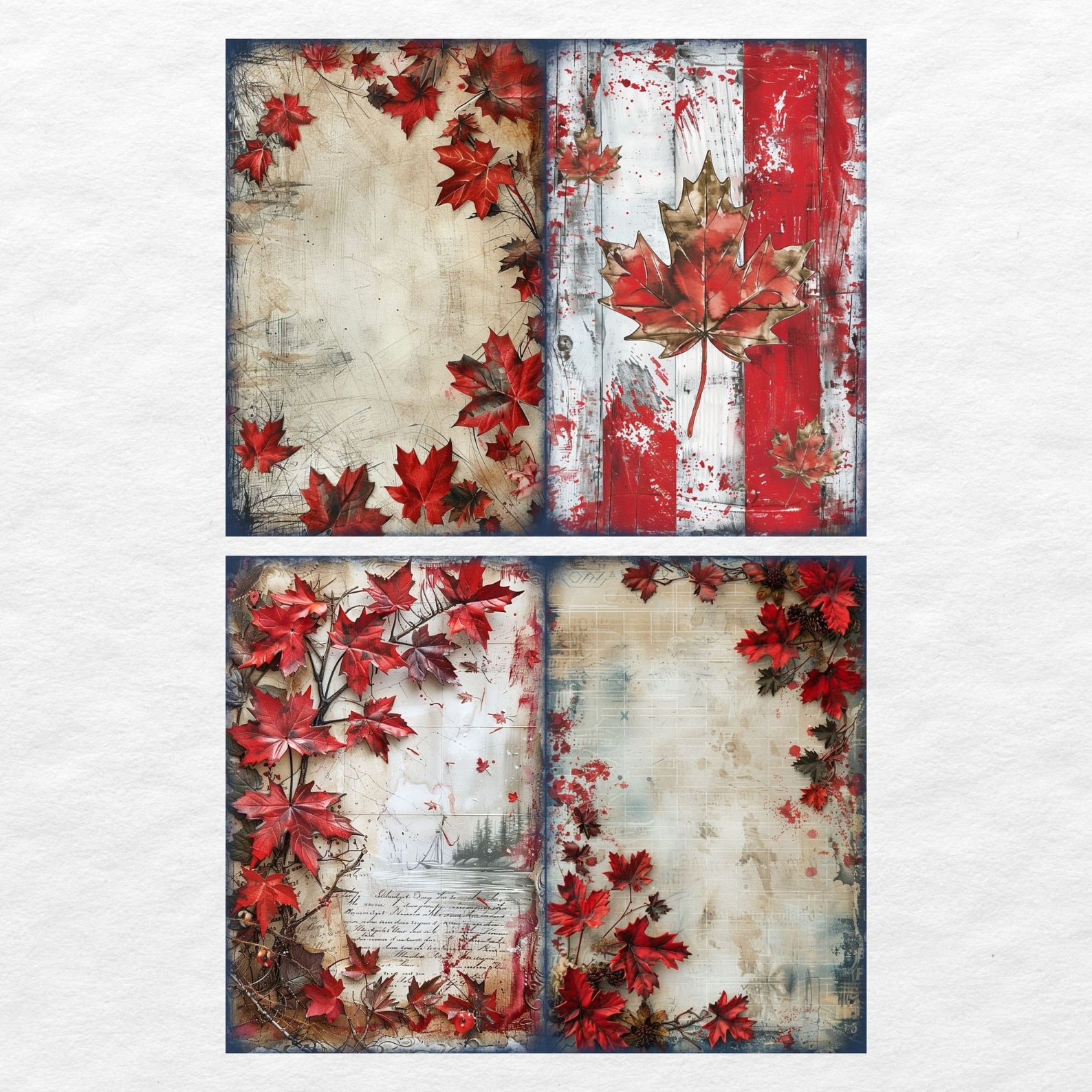 Canadiana Scrapbook Collection - Vintage Canada Digital Journal Pages ...
