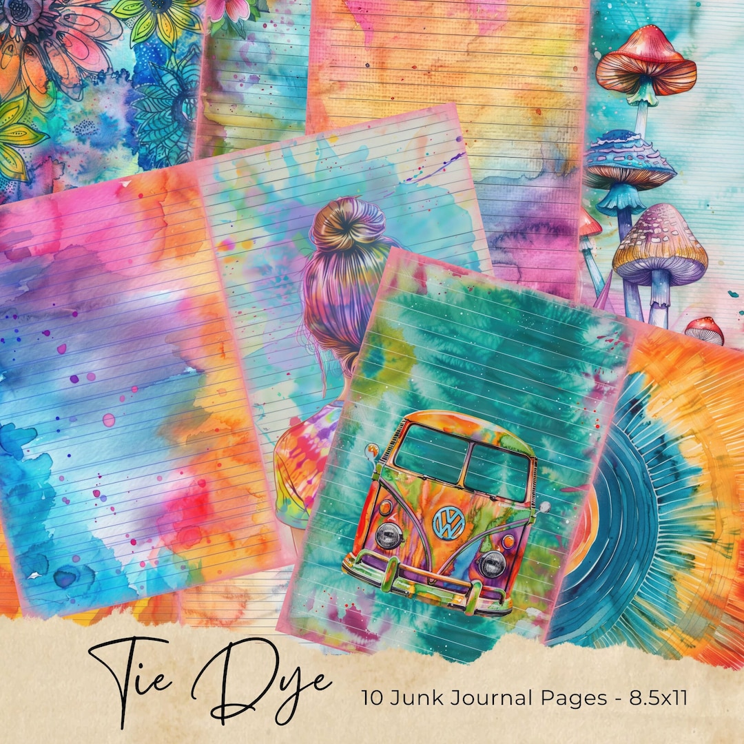 Boho Hippie, Junk Journal Kit, Vintage, Journal Pages, Junk Journal ...