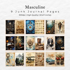 Gentlemen, Junk Journal, Man, Him, Masculine, Fathers Day, Steampunk ...
