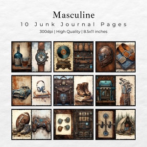 Gentlemen, Junk Journal, Man, Him, Masculine, Fathers Day, Steampunk ...