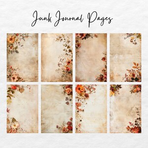Fall Junk Journal Kit Autumn Junk Journal Ephemera Printable Tags ...