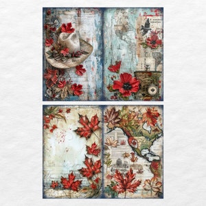 Canadiana Scrapbook Collection - Vintage Canada Digital Journal Pages ...