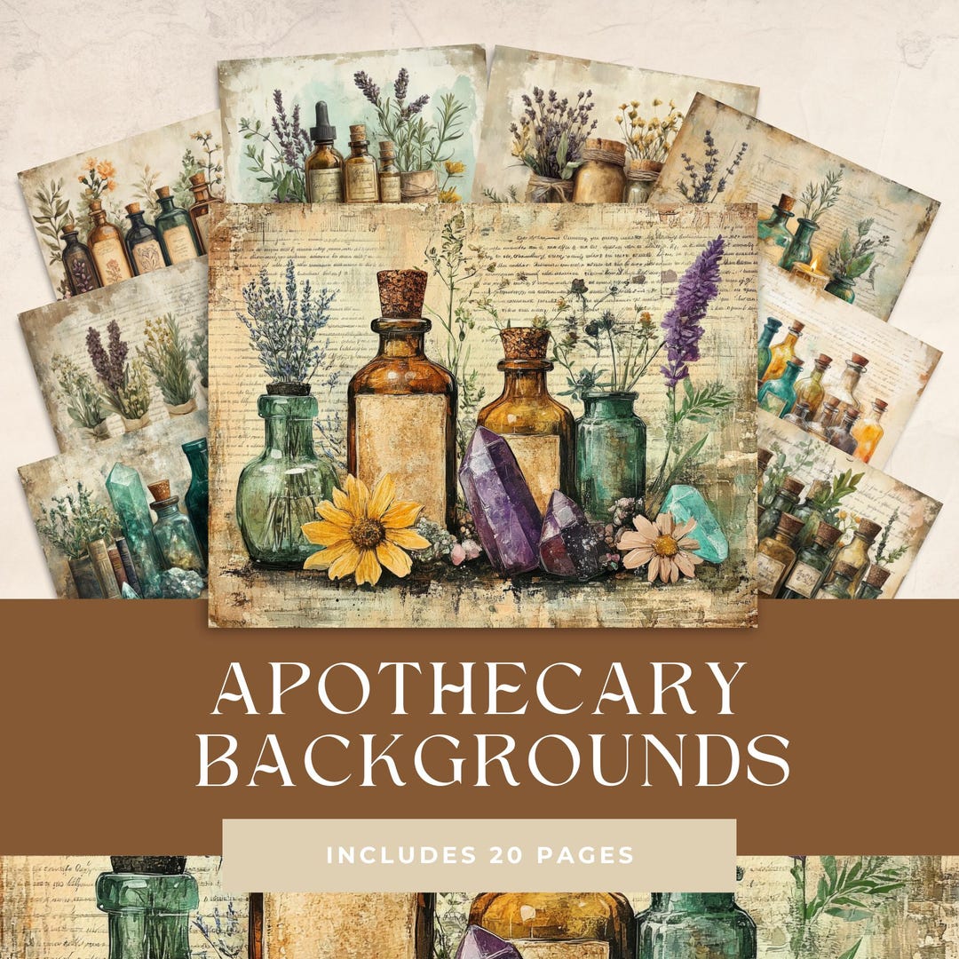 Apothecary Junk Journal | Vintage Pharmacy Journal | Dark Apothecary ...
