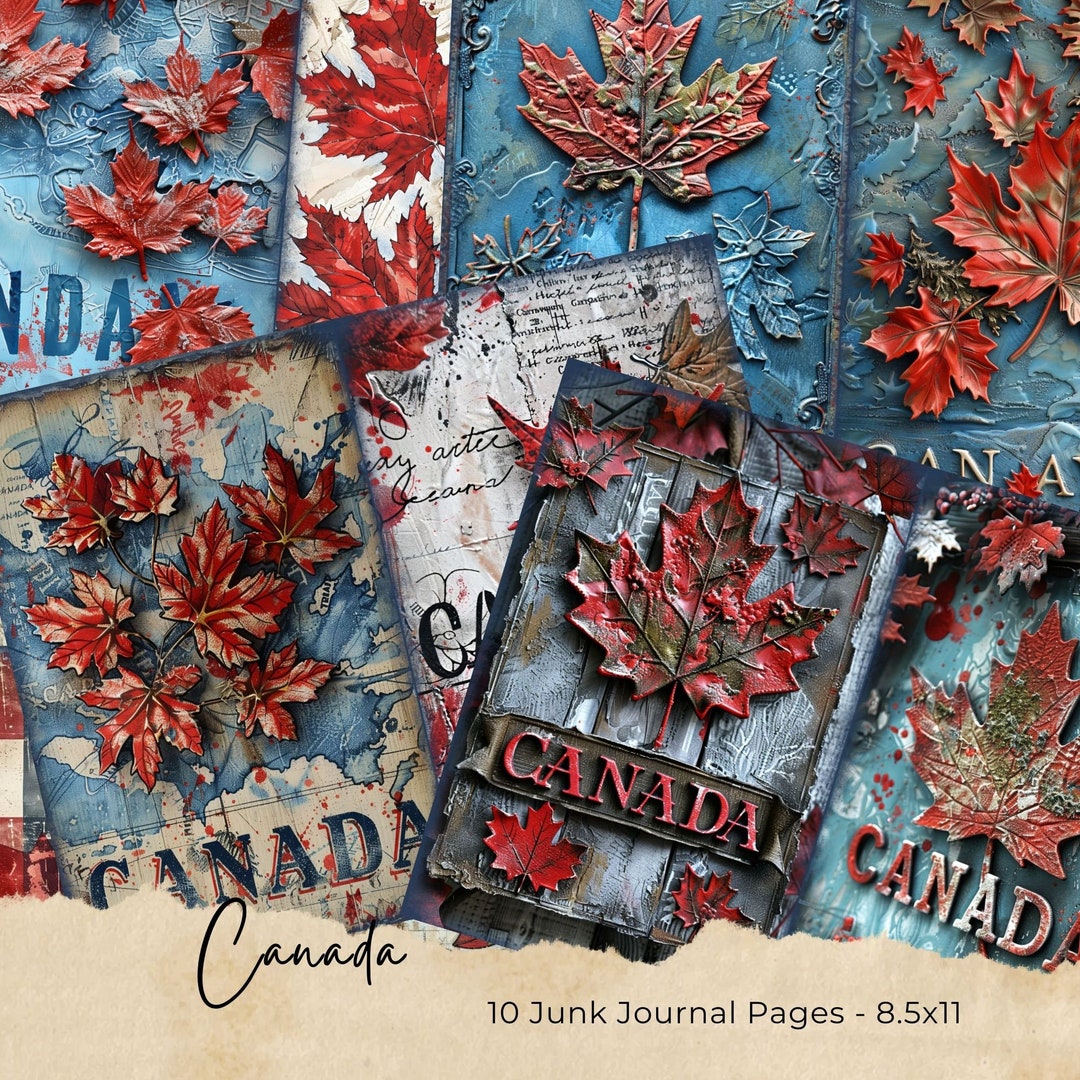 Canadiana Scrapbook Collection - Vintage Canada Digital Journal Pages ...