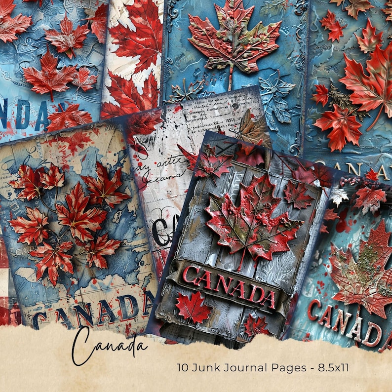 Canadiana Scrapbook Collection - Vintage Canada Digital Journal Pages ...