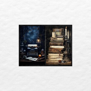 Dark Academia Junk Journal Pages, Digital Scrapbook Paper Kit, Gothic ...