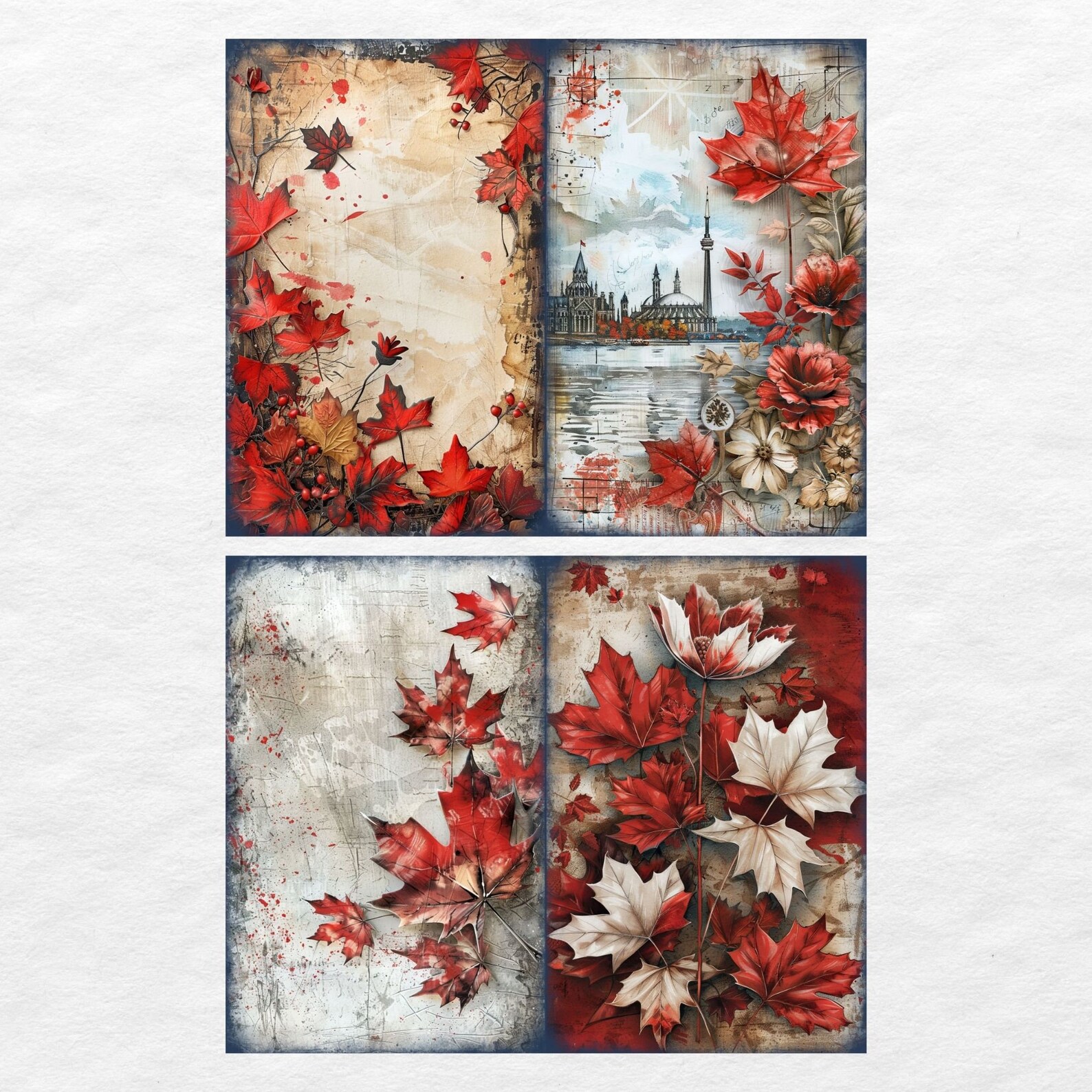 Canadiana Scrapbook Collection - Vintage Canada Digital Journal Pages ...