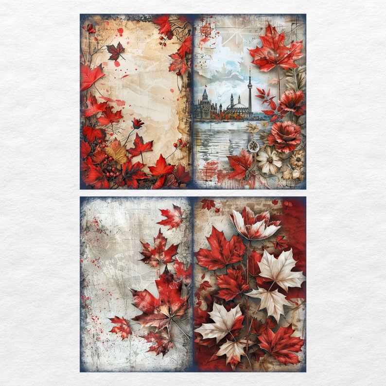 Canadiana Scrapbook Collection - Vintage Canada Digital Journal Pages ...