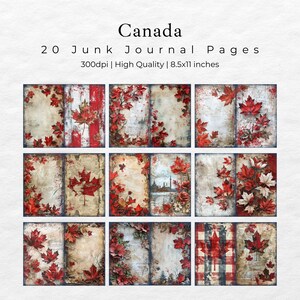 Canadiana Scrapbook Collection - Vintage Canada Digital Journal Pages ...