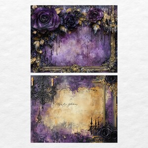 Halloween Junk Journal Pages, Digital Scrapbook Paper Kit, Spooky ...