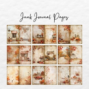 Fall Junk Journal Kit Autumn Junk Journal Ephemera Printable Tags ...