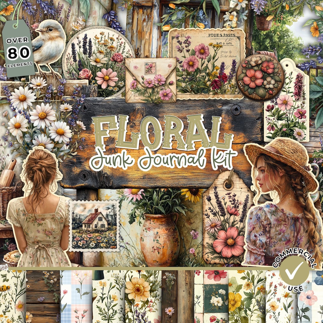 Farmhouse Junk Journal | Rustic Style | Country Journal Pages | Farm ...