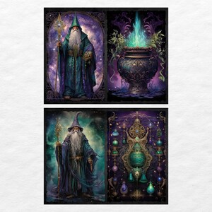 Wizard Junk Journal Kit, Witchcraft Journal Pages, Wizardry Junk ...