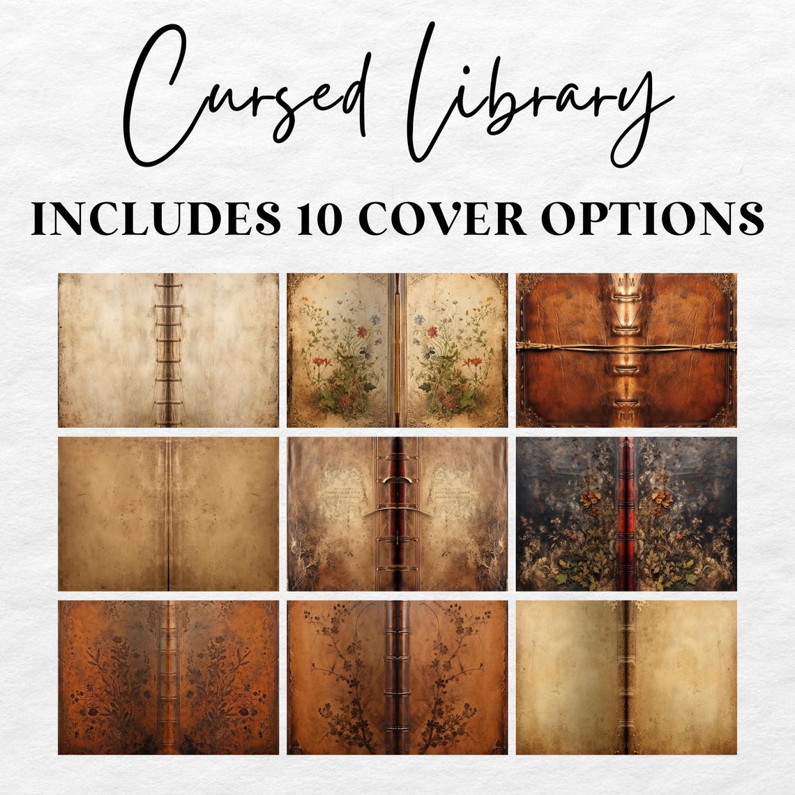 Cursed Library Junk Journal Add on Kit, Printable JPG Pages With ...