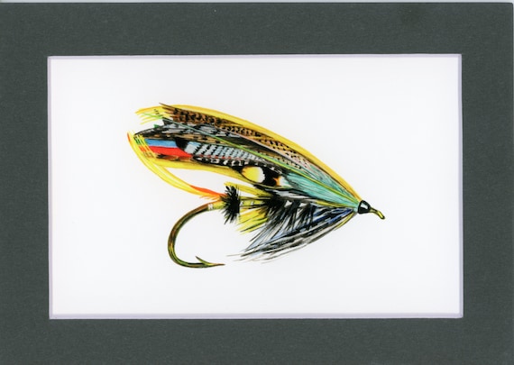 Jock Scott Salmon Fly Fine Art Print - Etsy