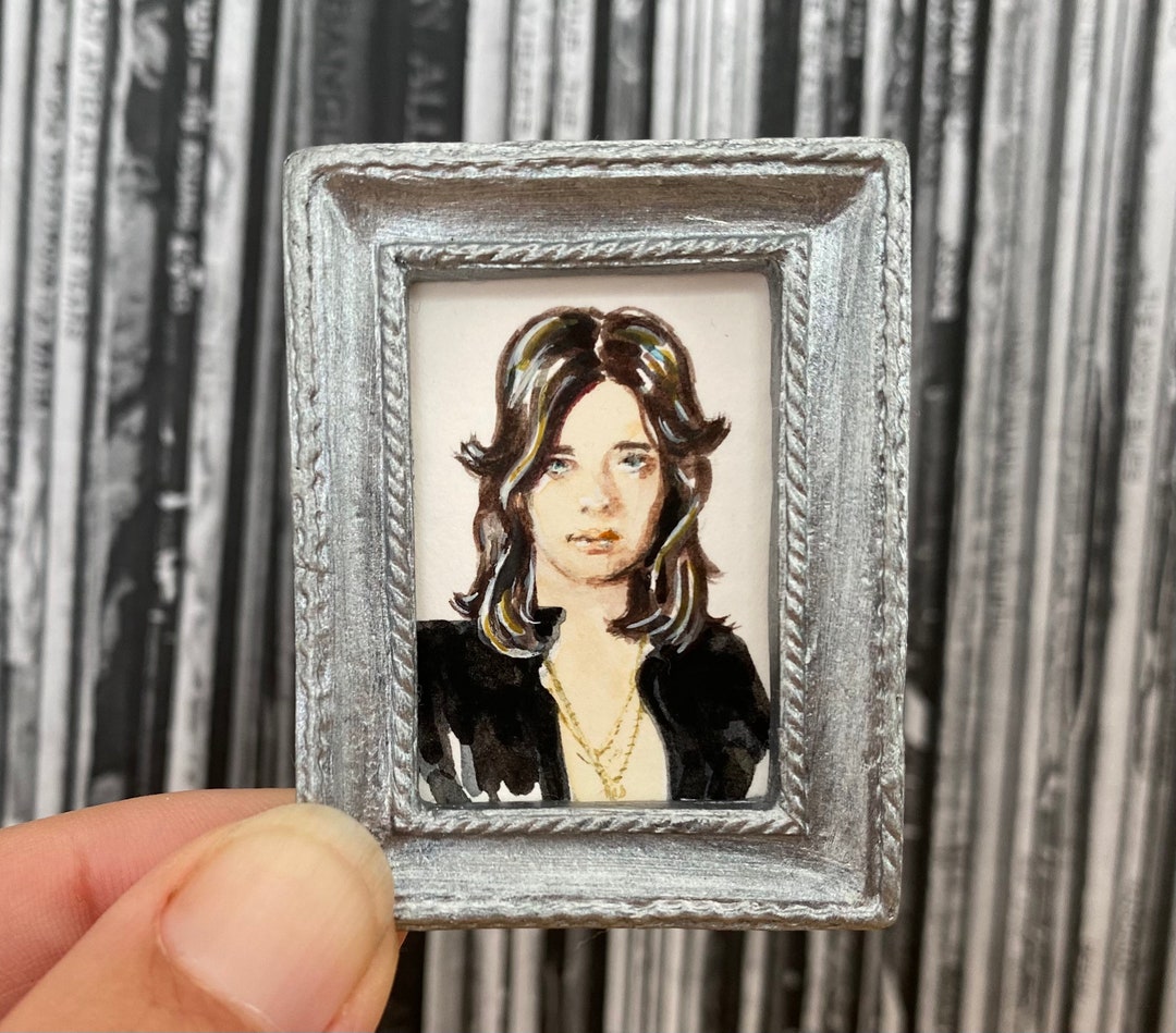 Suzi Quatro- Original Miniature Watercolor Portrait - Etsy