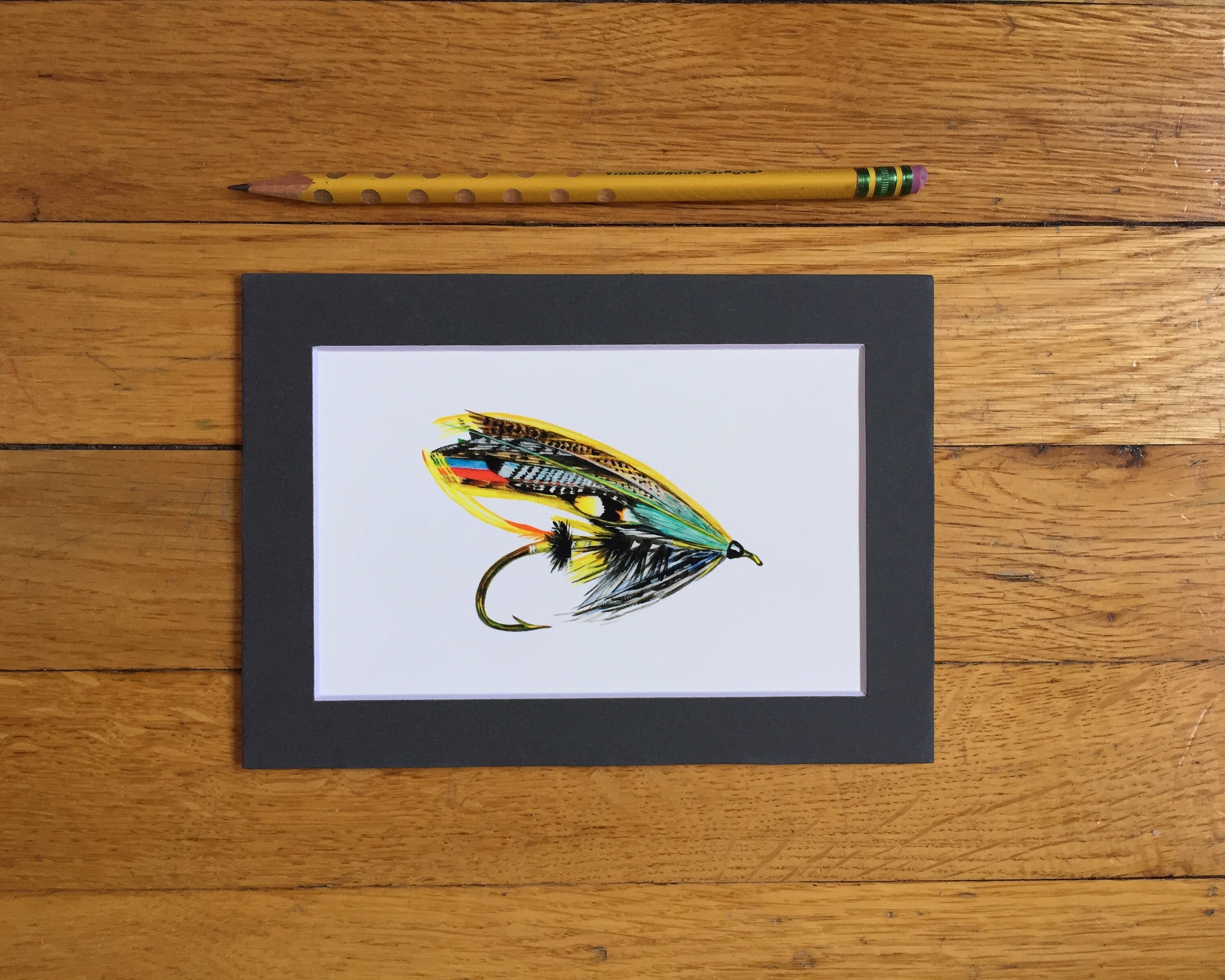 Jock Scott Salmon Fly Fine Art Print - Etsy