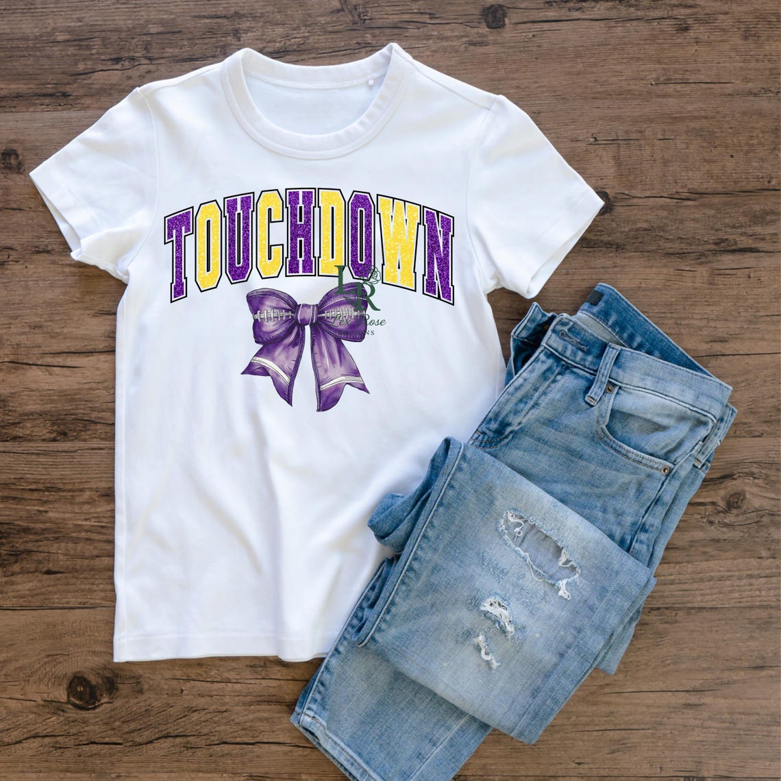 Purple and Yellow Touchdown Png, Digital File Download. - Etsy